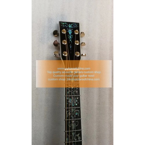 Chinese Factory Custom Martin D45 Deluxe Abalone Inlay Guitar(New Type ...