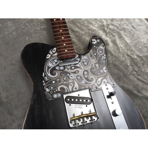 Custom Black Burst Paisley Bakelite Pickguard Fender® Telecaster® Tele ...